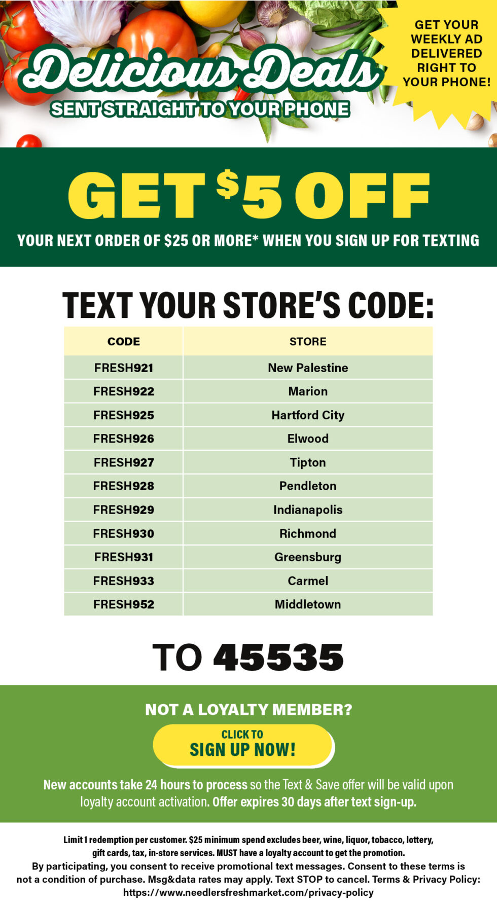 Texting - Needler's Fresh Market